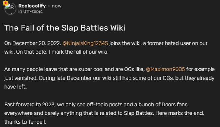 Discuss Everything About Slap Battles Wiki | Fandom