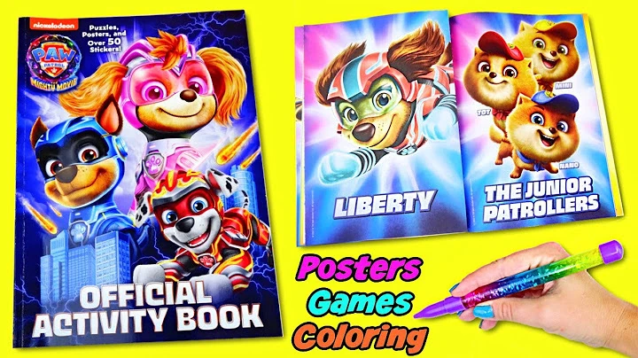 Paw Patrol The Mighty Movie Official Activity Book with Coloring, Games ...