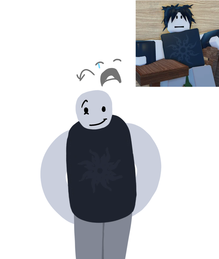 I tried to draw two time (im ass at drawing hair so i made 2 time bald ...