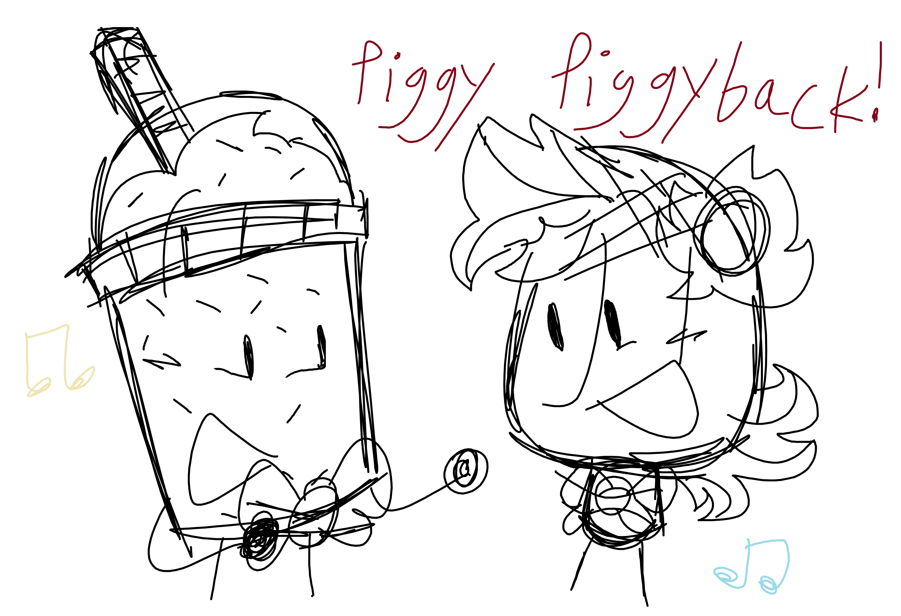 piggy piggyback wont you take me piggyback wont you piggy piggyback ...