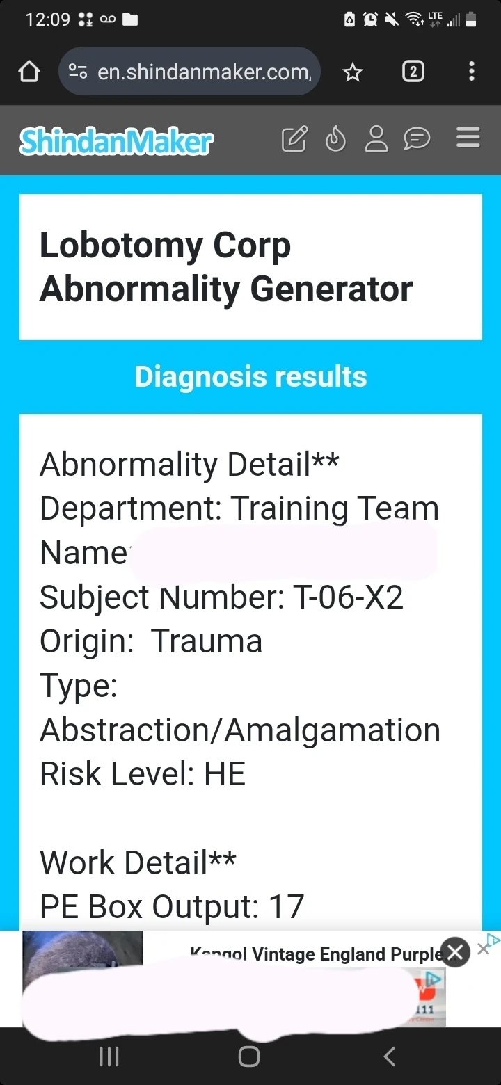 I did a abnormality generator and I have a question :) | Fandom