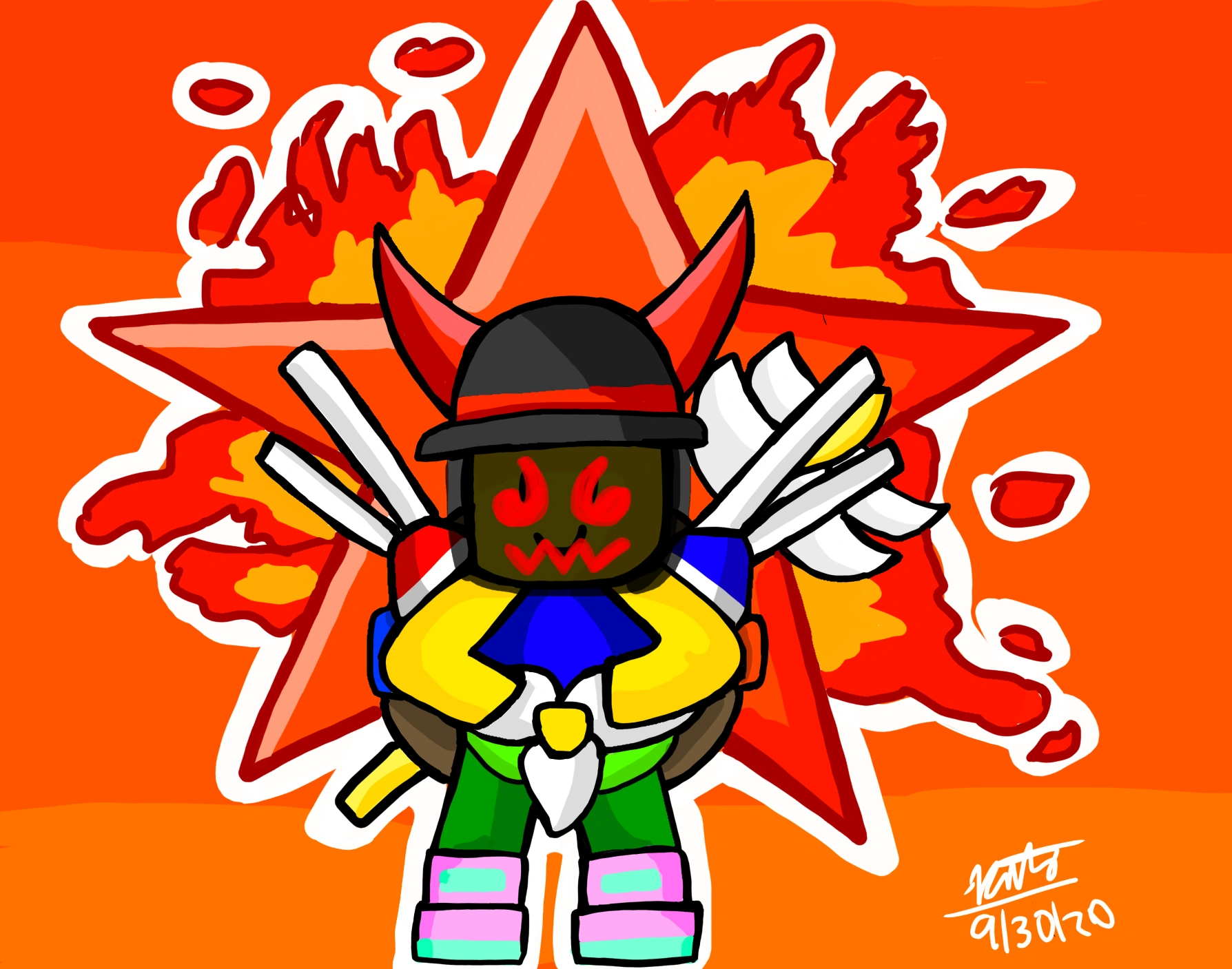 Red hive player art thing | Fandom