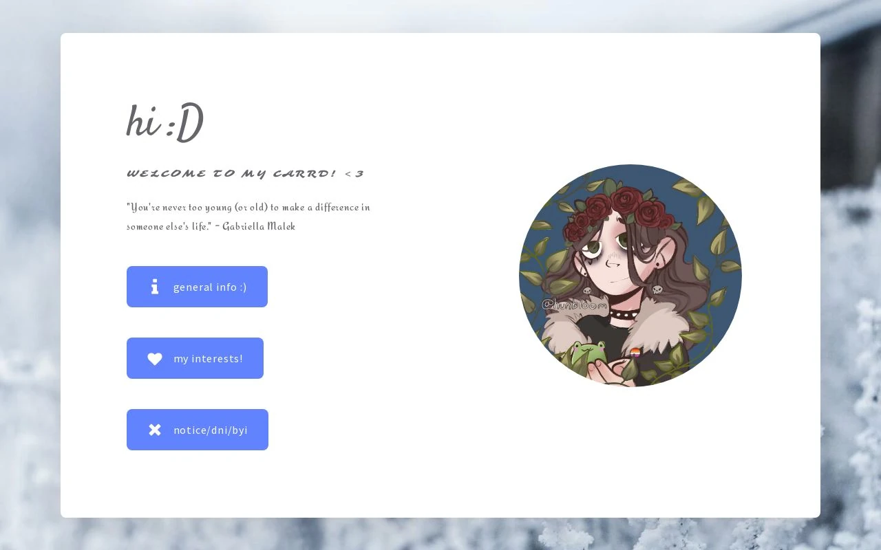 i finished my carrd check it out ples | Fandom