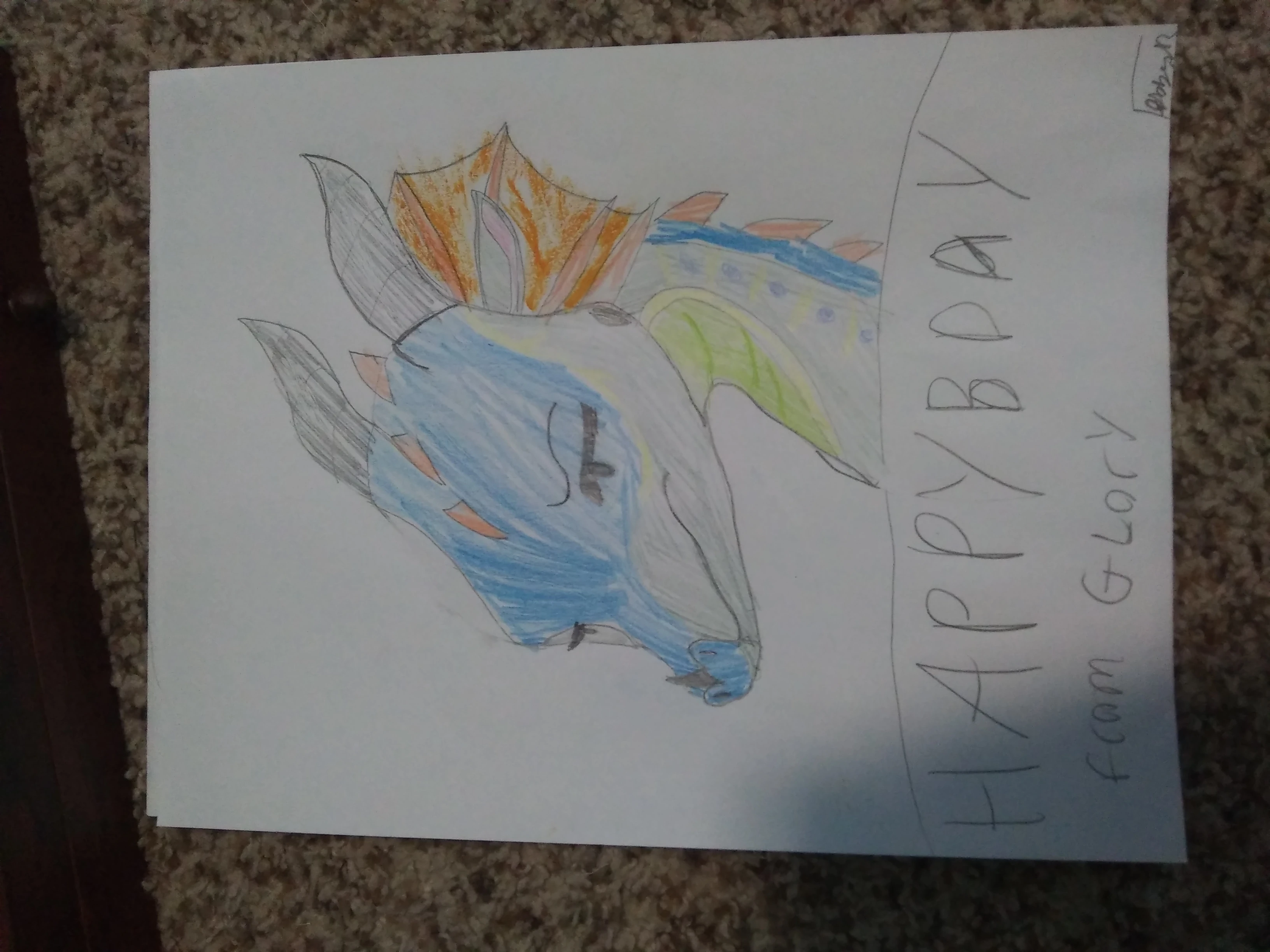 Birthday card I made a few months ago for a wof fan | Fandom