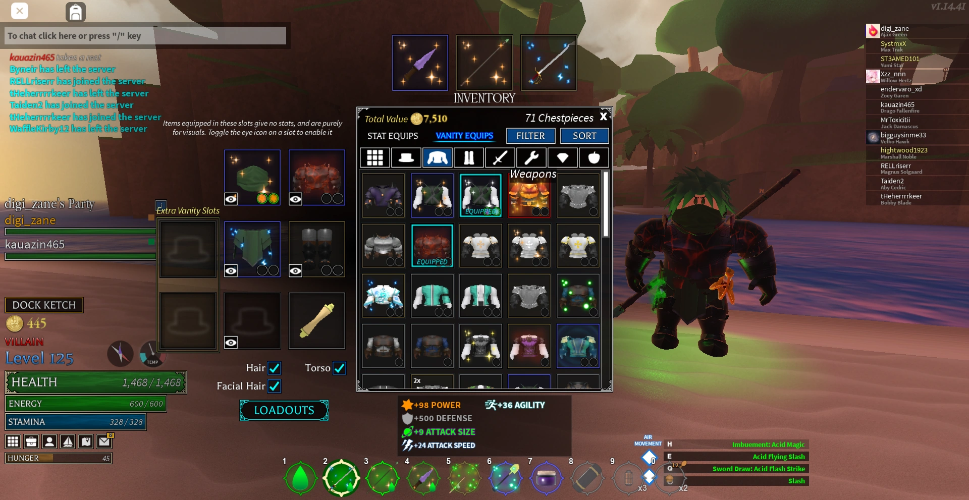 I just realize blasted titanium armor looks like a magma infused ...