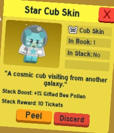 I got a star cub skin, can i change for a bear bee voucher? | Fandom