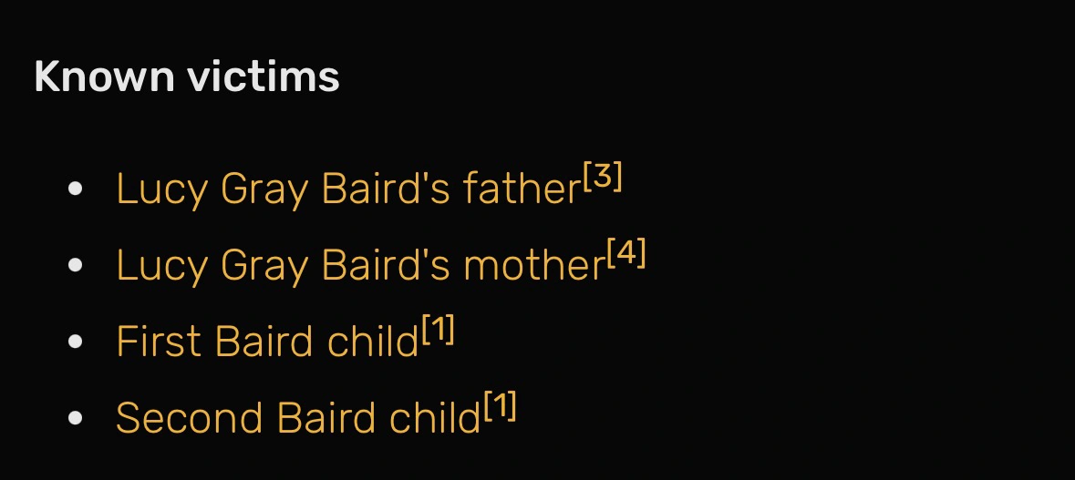 Whose the first and second child Baird | Fandom