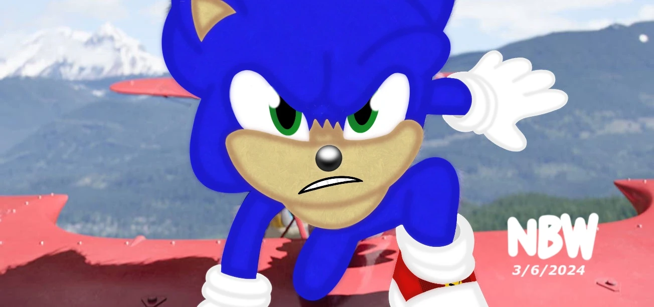 My 4th redrawn Sonic 2 Movie screenshot of Sonic, himself | Fandom
