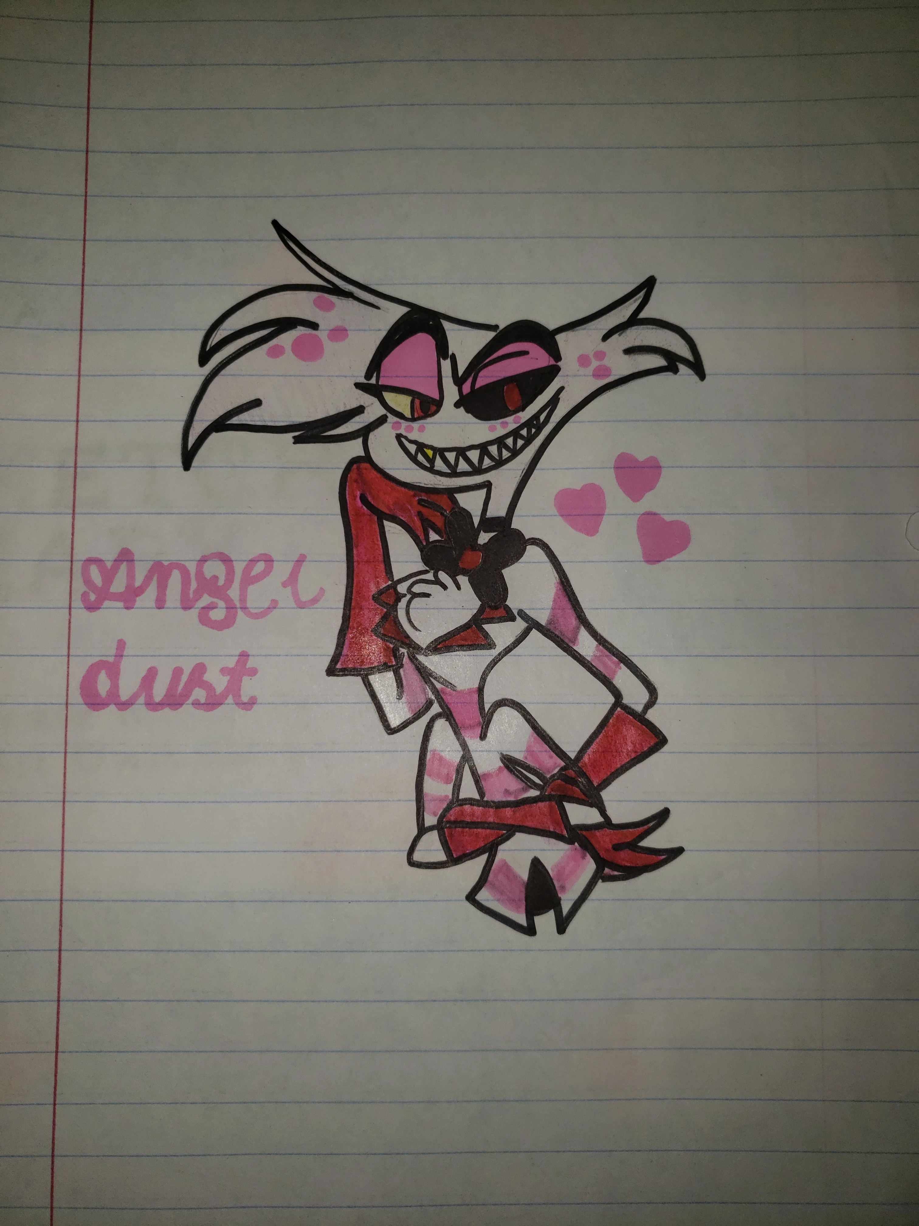 My first drawing of angel dust :> | Fandom