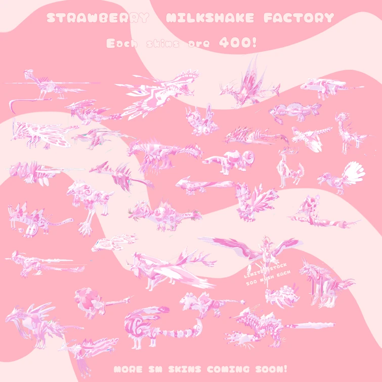 FOR ALL MY PINK LOVERS! [NEW ARRIVALSS] SELLING STRAWBERRY MS SKINS! | Fandom