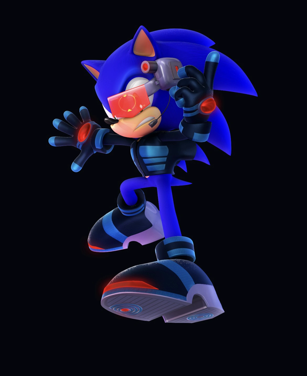 This render of Sonic looks so cool he looks like a spy agent | Fandom