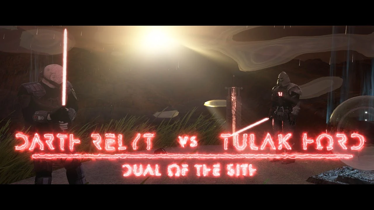 ️ [YouTube] I found a really cool animation of Tulak Hord vs Darth Reyt ...