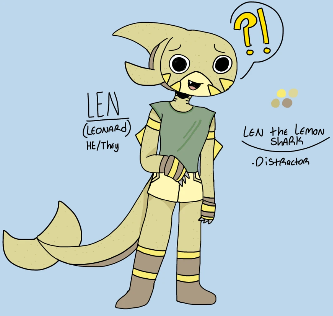 Len the Lemon Shark (Oc) | Fandom