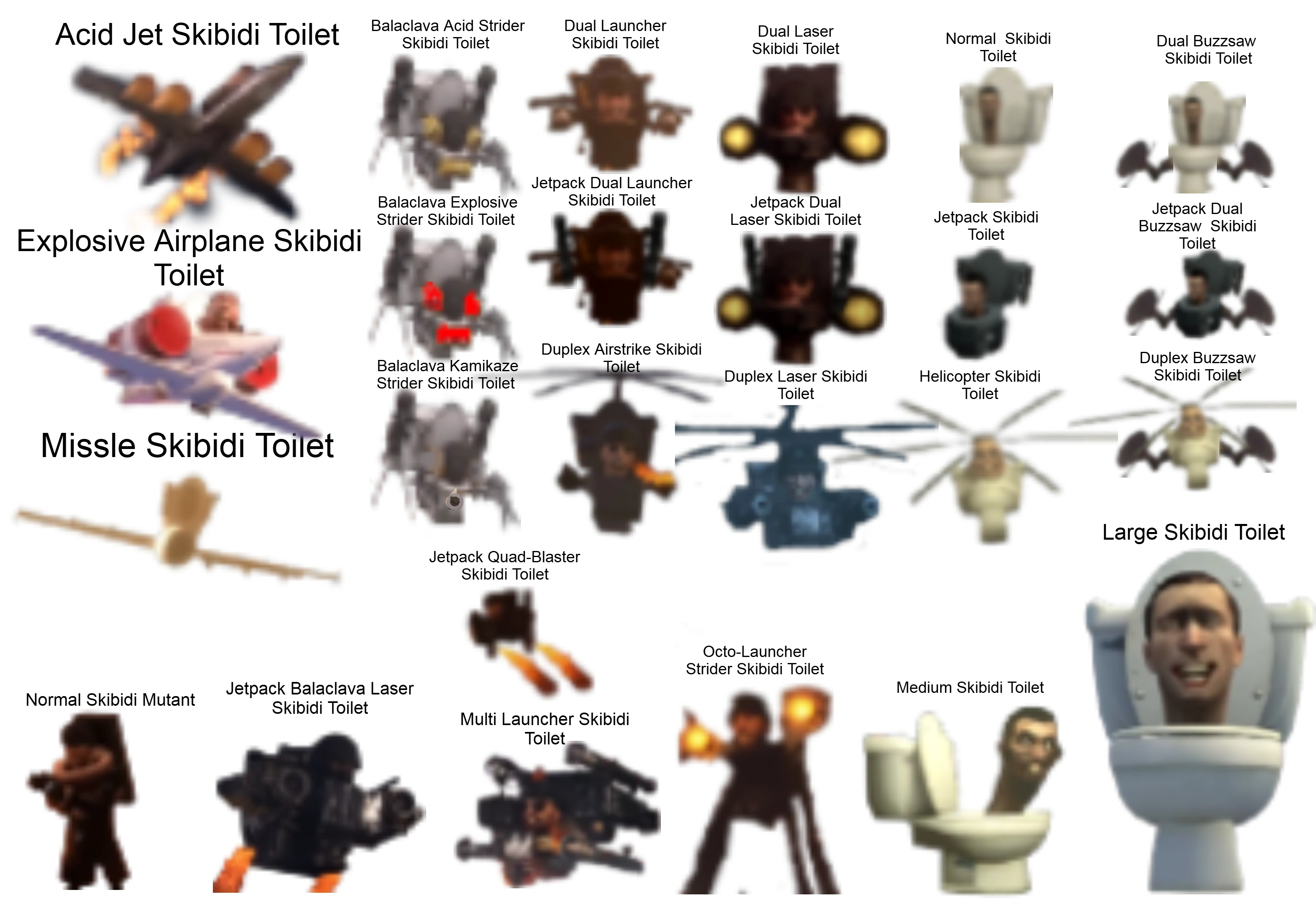 The Normal Types of Skibidi Toilets | Fandom