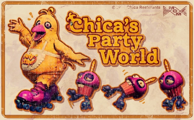 ..We're at some kind of... Chica's party world... | Fandom