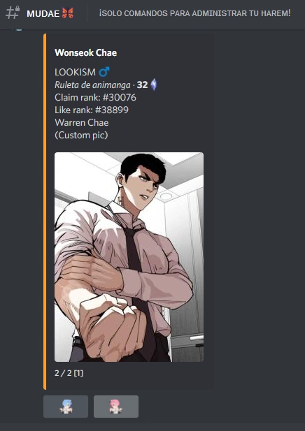 To add an image of a character from Mudae, will that always appear at the bottom? [2]¿? | Fandom