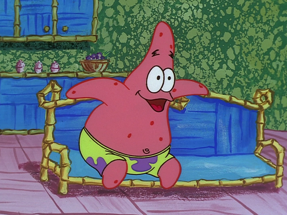 Look, I got some cool pogs. Patrick pogs! Remember Patrick? He's back ...