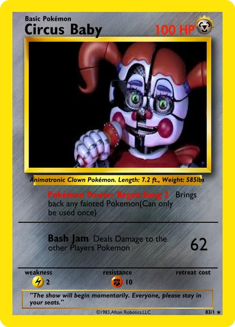 I made fnaf pokemon cards | Fandom