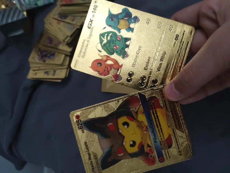 What are some things that make golden Pokémon cards fake? | Fandom