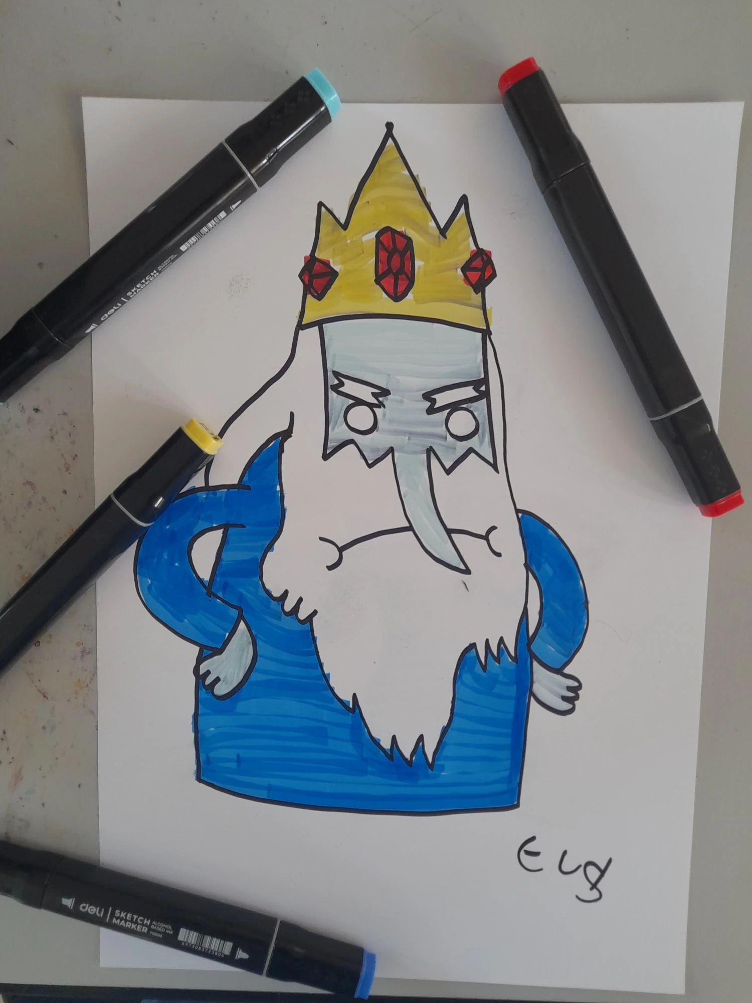 My drawing of the Ice King | Fandom