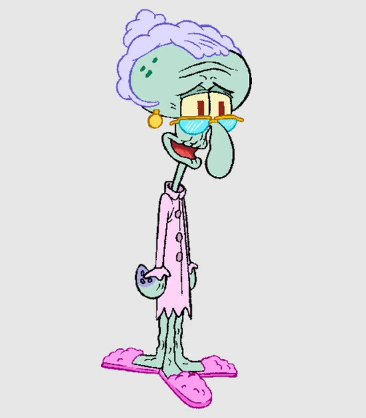 I think I know the reason why they redesigned Squidward's mom | Fandom