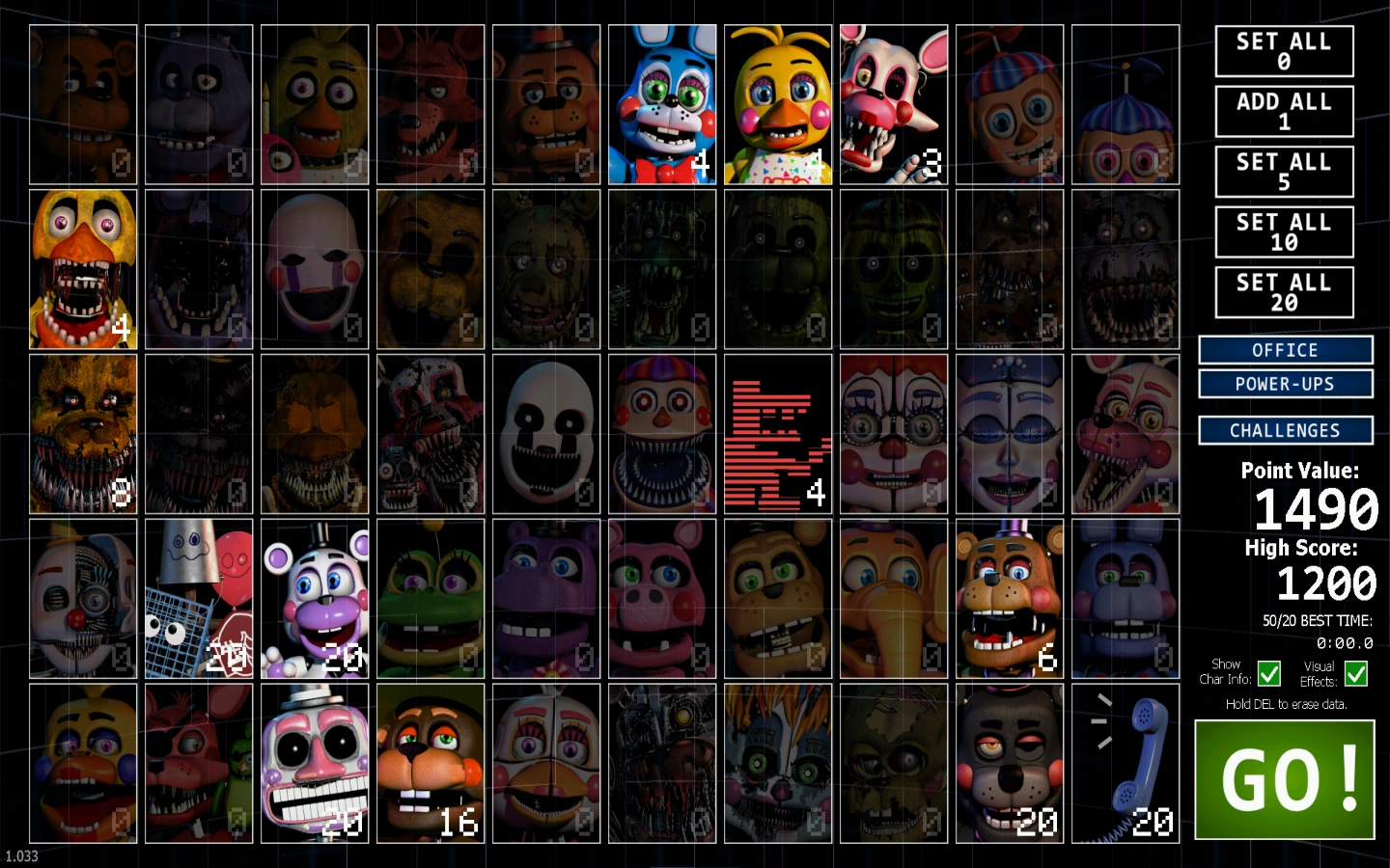 most of times when i play UCN I select like this | Fandom