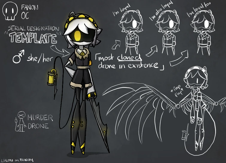 Serial Designation Template Murder Drones OC Disassembly drone character | Fandom