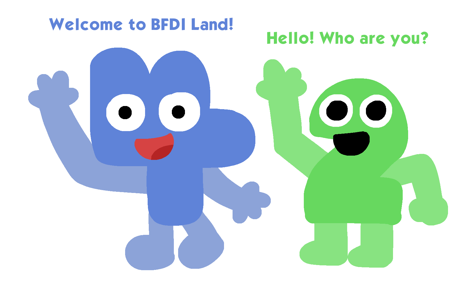 My first BFDI art: The first meet. | Fandom