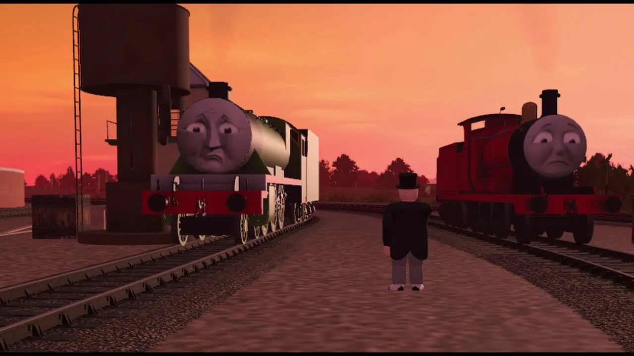 I want to see Sir Topham Hatt scolding James and Henry in TATAM | Fandom