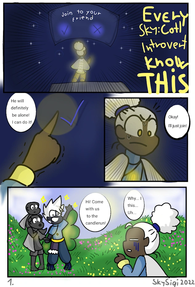 My first (weird) sky comic to show the world! (∿° °)∿ | Fandom