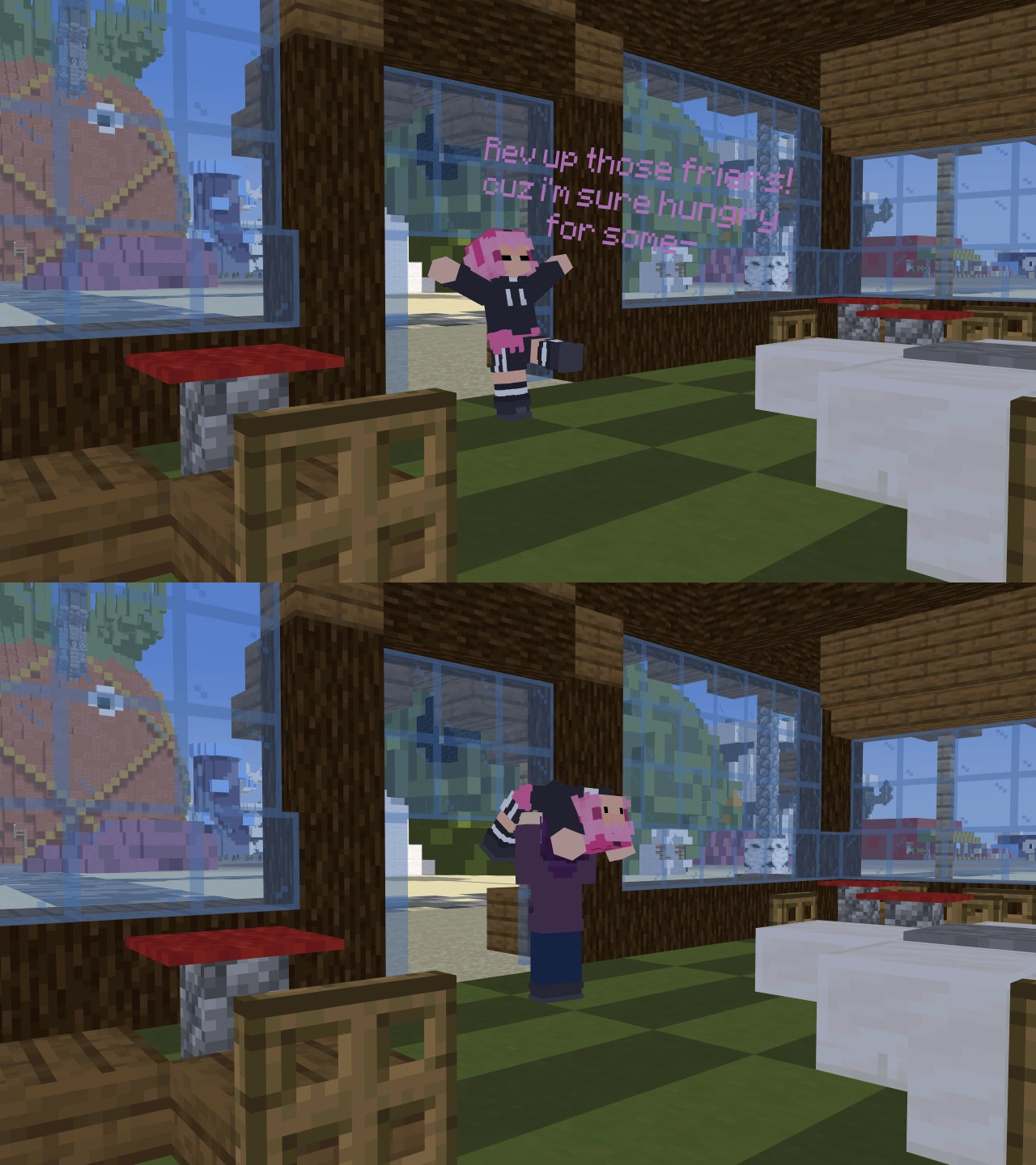 "Rev up those friers!" | Fandom