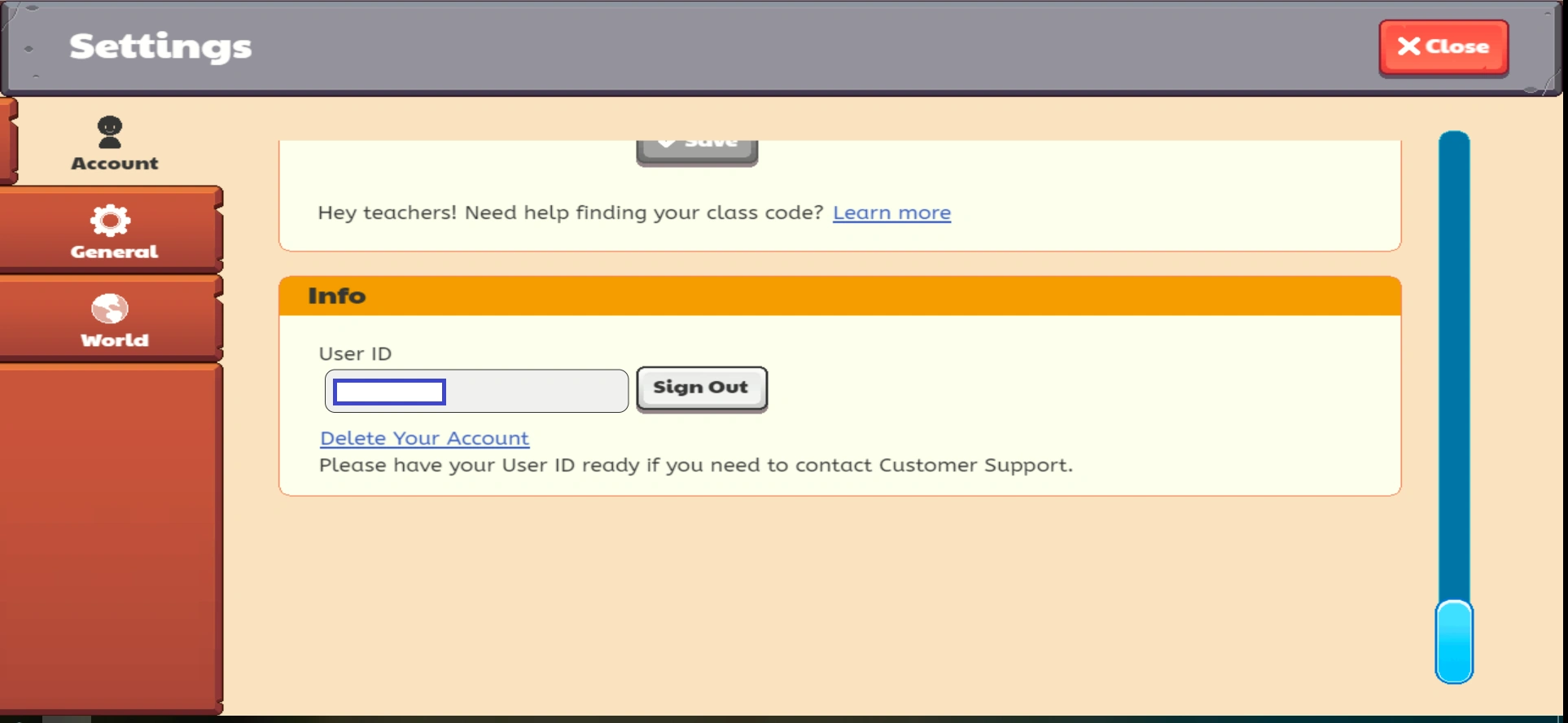 The save character button is missing on New Prodigy. | Fandom