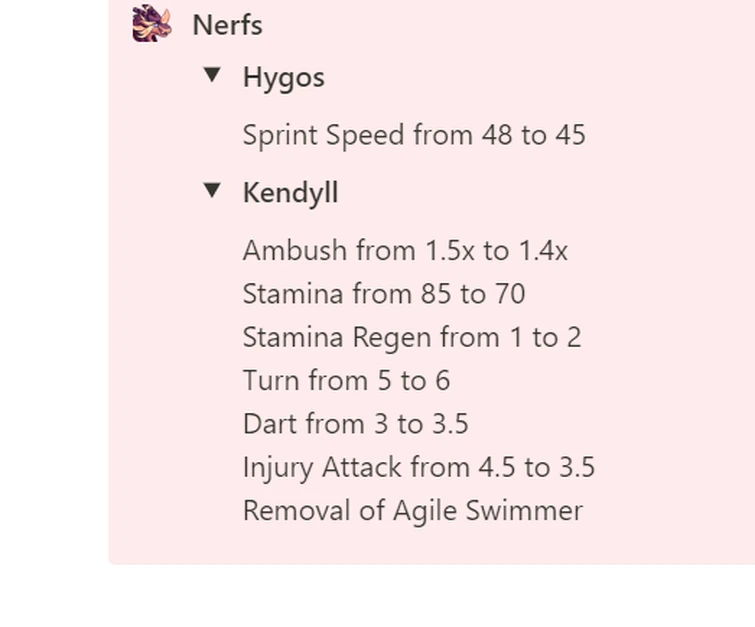 all creature buffs and nerfs this week | Fandom