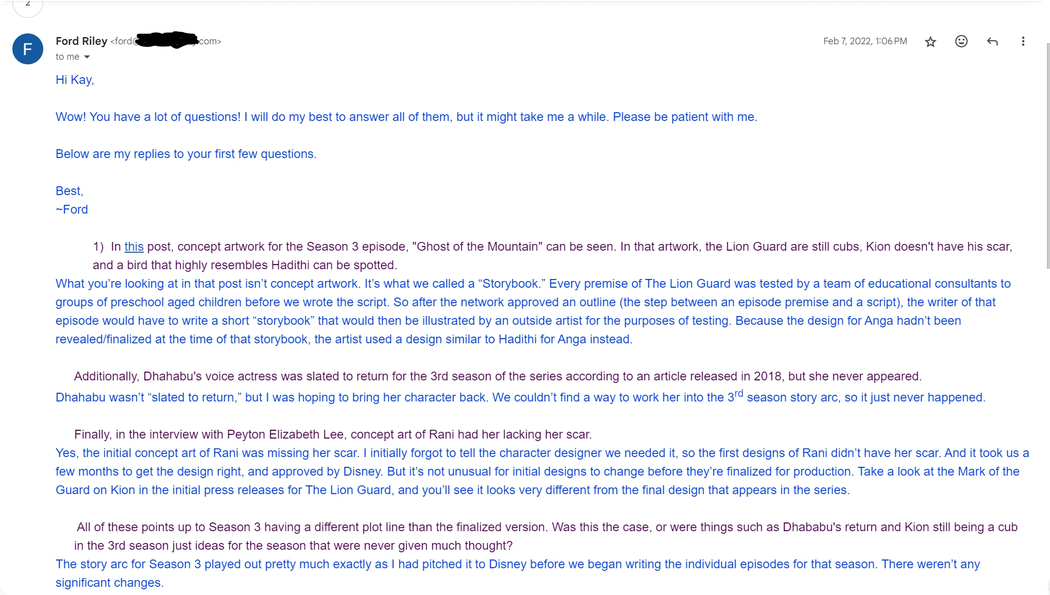 Lion Guard: Facts from Ford Riley | Fandom