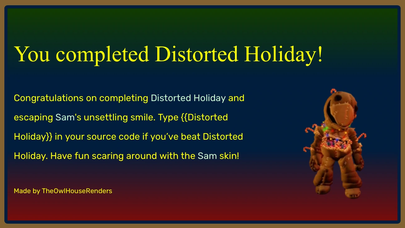 New Template: Distorted Holiday! | Fandom