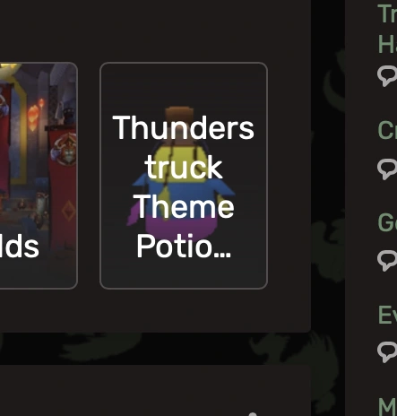 wow new car themed potion, thunder's truck | Fandom