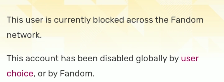 Why keep a user globally blocked if they're account is disabled? | Fandom
