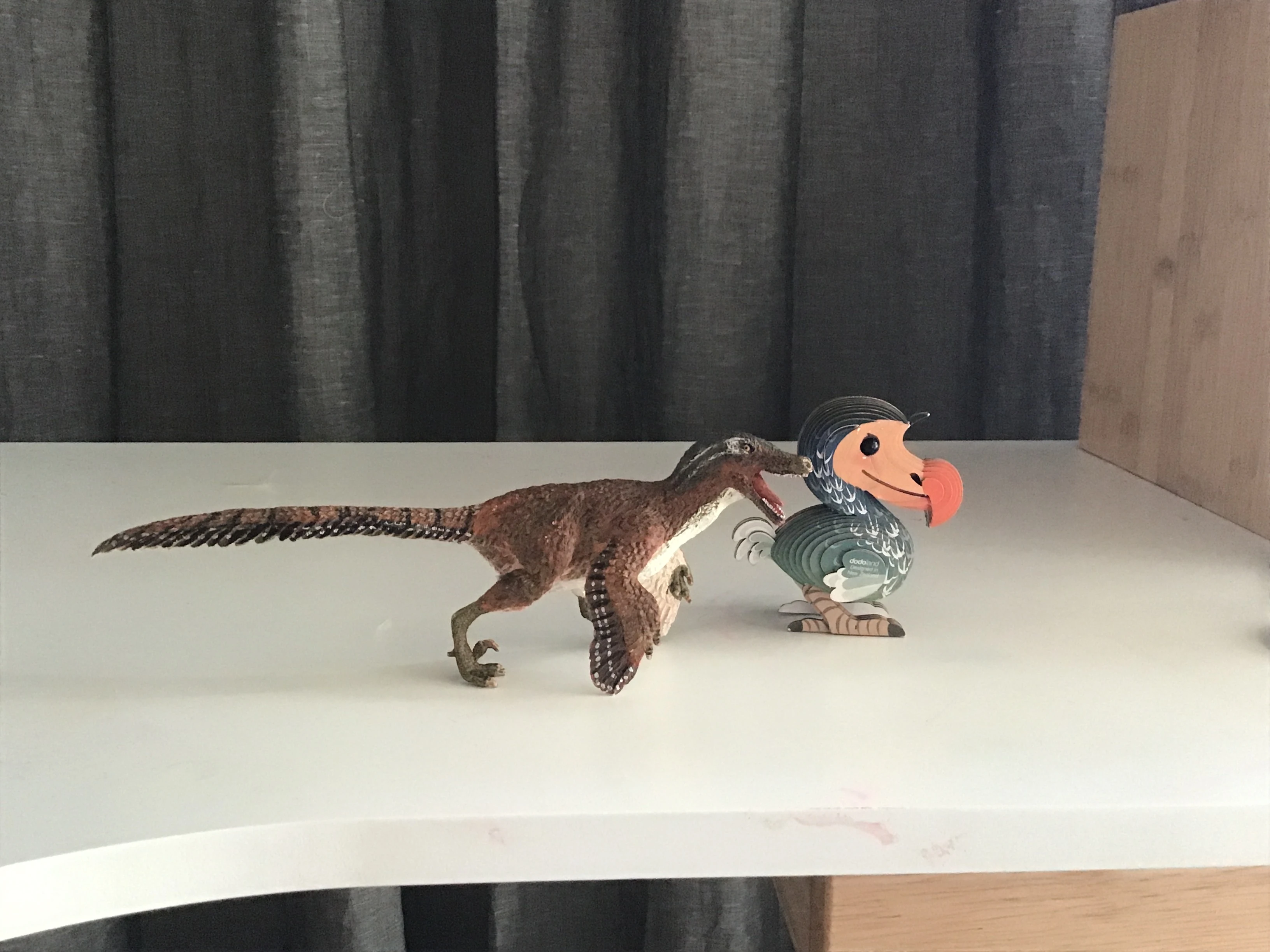 My schlech raptor and cardboard dodo figure | Fandom