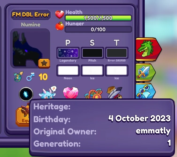 TRADING/SELLING FM DBL Error 28292B Gen 1 Numine! Dm me to offer! | Fandom