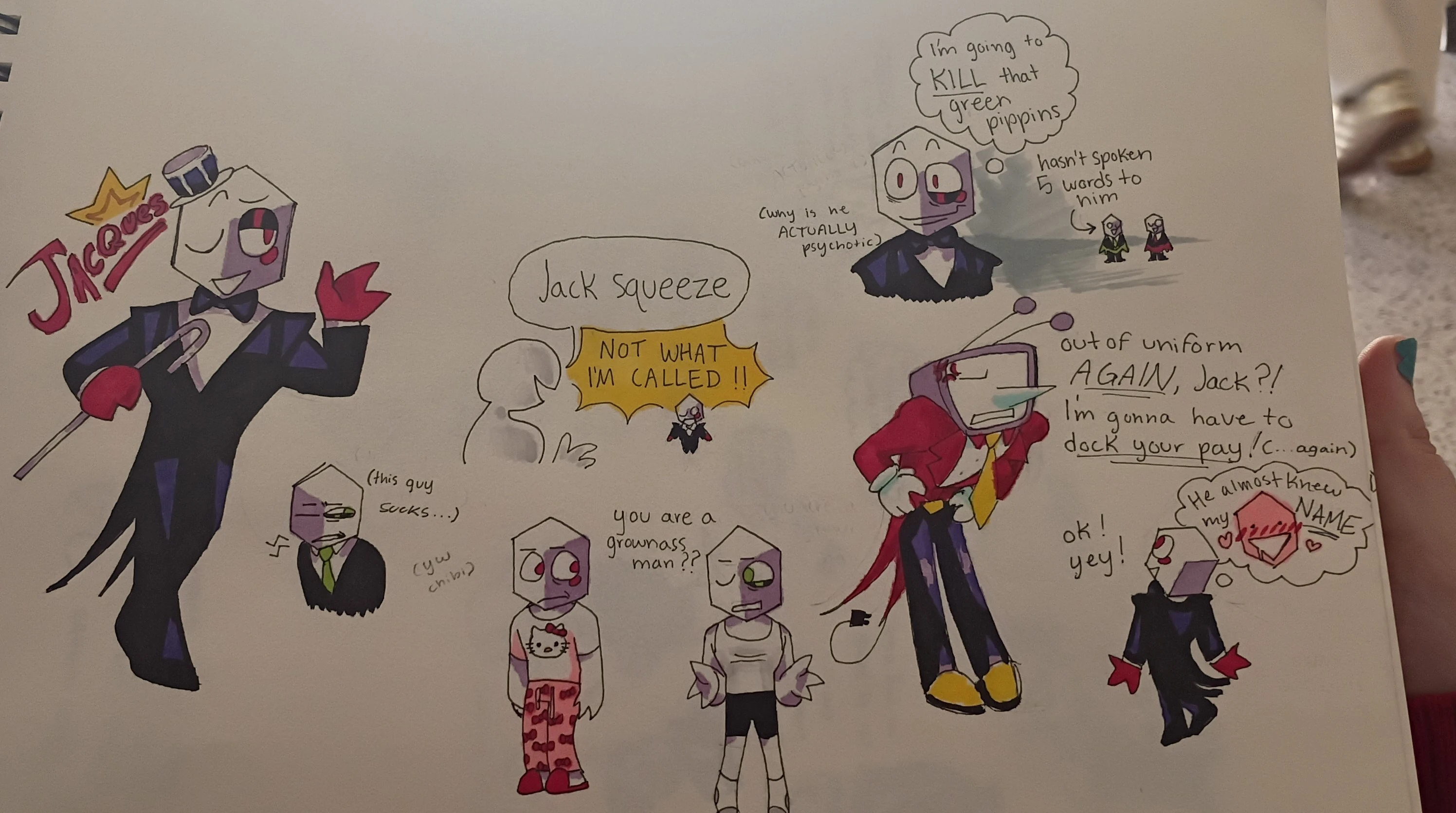 Jacques my boy part III + Fic doodles | Fandom