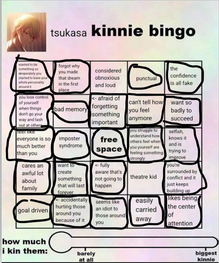 tsukasa kinnie bingo☆ | Fandom