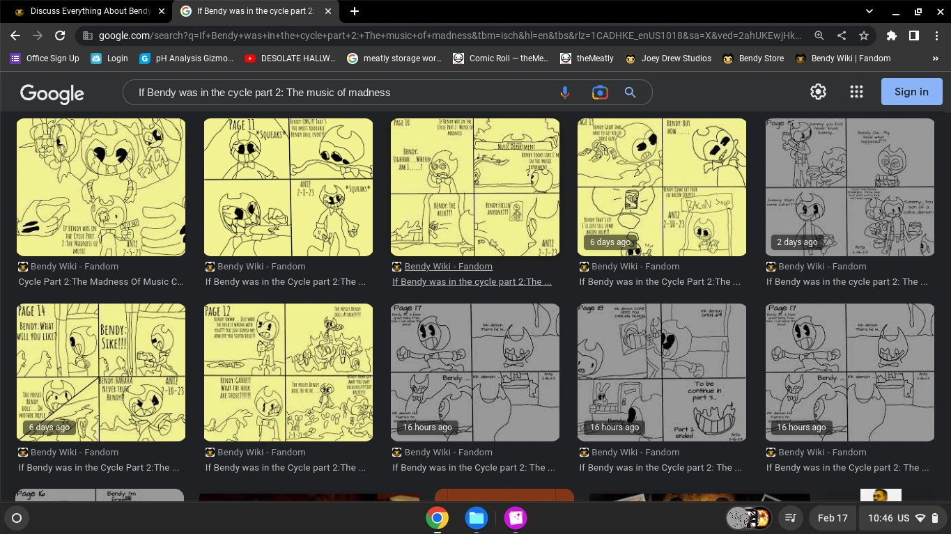 My comics of If Bendy was in the cycle part 2: The music of madness in ...