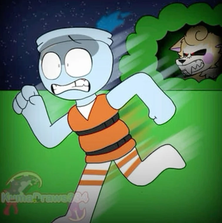 finn cmon dude run away from twisted alpha wolf glizzy! credit : KumaDraws884 | Fandom