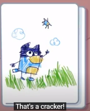 I swear every drawing made by Bluey in Perfect makes Bandit look like a ...