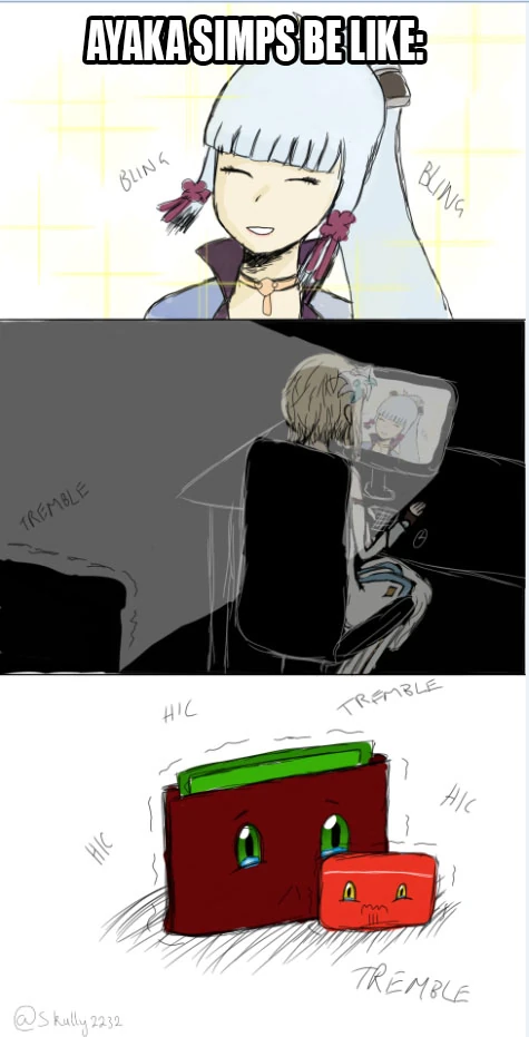 I drew an Ayaka meme | Fandom