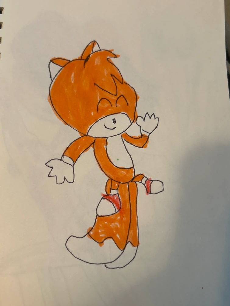 Tails standing on his tails | Fandom