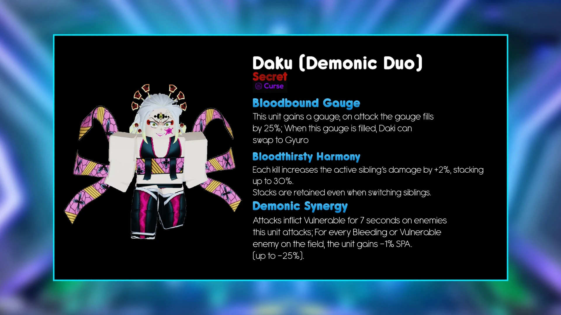 Unit Concept 3: Daki and Gyutaro | Fandom