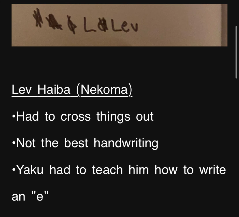So, this is how Haikyuu characters would write their name. | Fandom