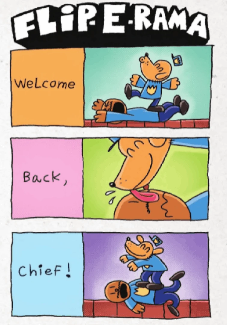 I made ALL of the Dog Man 1 Flip-o-Ramas into GIFs! | Fandom