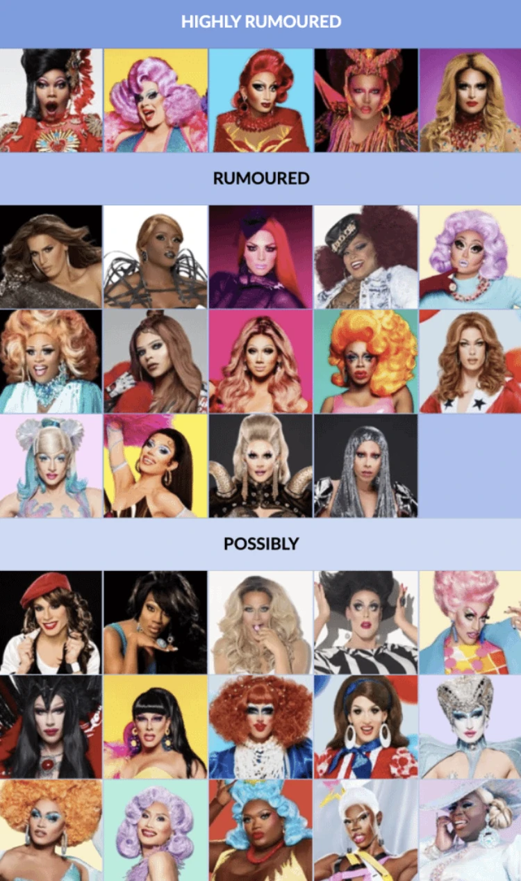 All Stars 9 Updated Cast Visual | Fandom